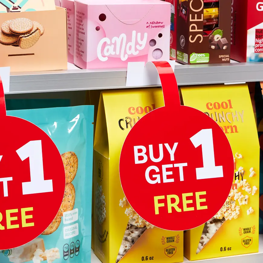 Shelf Wobblers Print | Retail Shelf Dangler, Talker